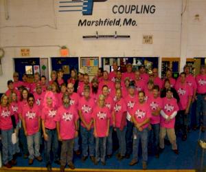 Tyler Coupling Team Holds Breast Cancer Awareness Day - Kennedy Valve